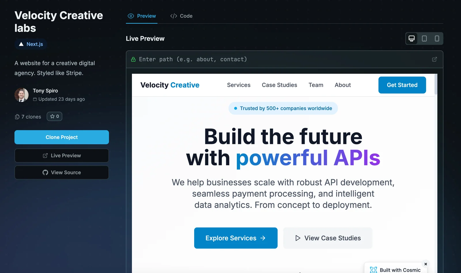 Cosmic AI Agents - AI Tool Review | LinkGo